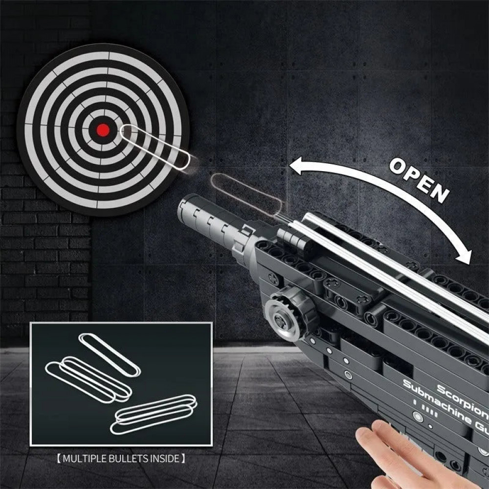 moc military scorpion sub machine gun bricks toys - moc-military ...