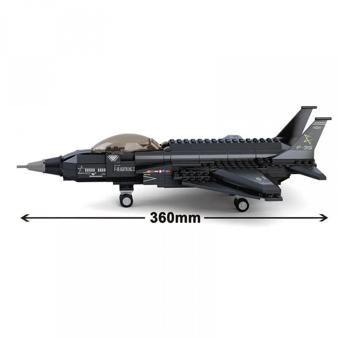 moc military stealth fighter jet f-35 aircraft bricks toys - moc ...