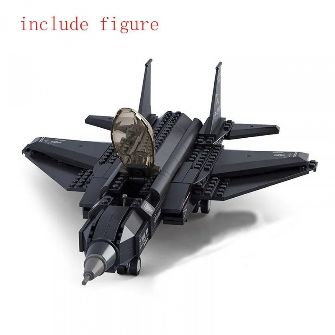moc military stealth fighter jet f-35 aircraft bricks toys - moc ...