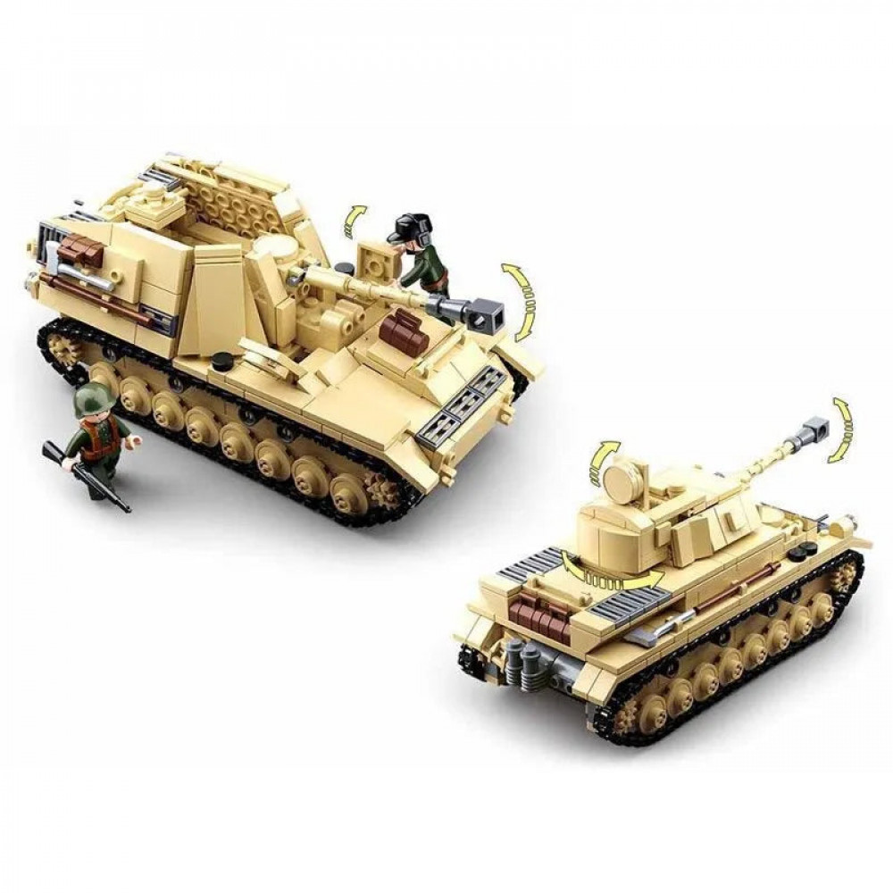 moc military ww2 german panzer iv tank kids bricks toys - moc-military ...