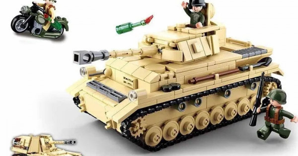 moc military ww2 german panzer iv tank kids bricks toys - moc-military ...