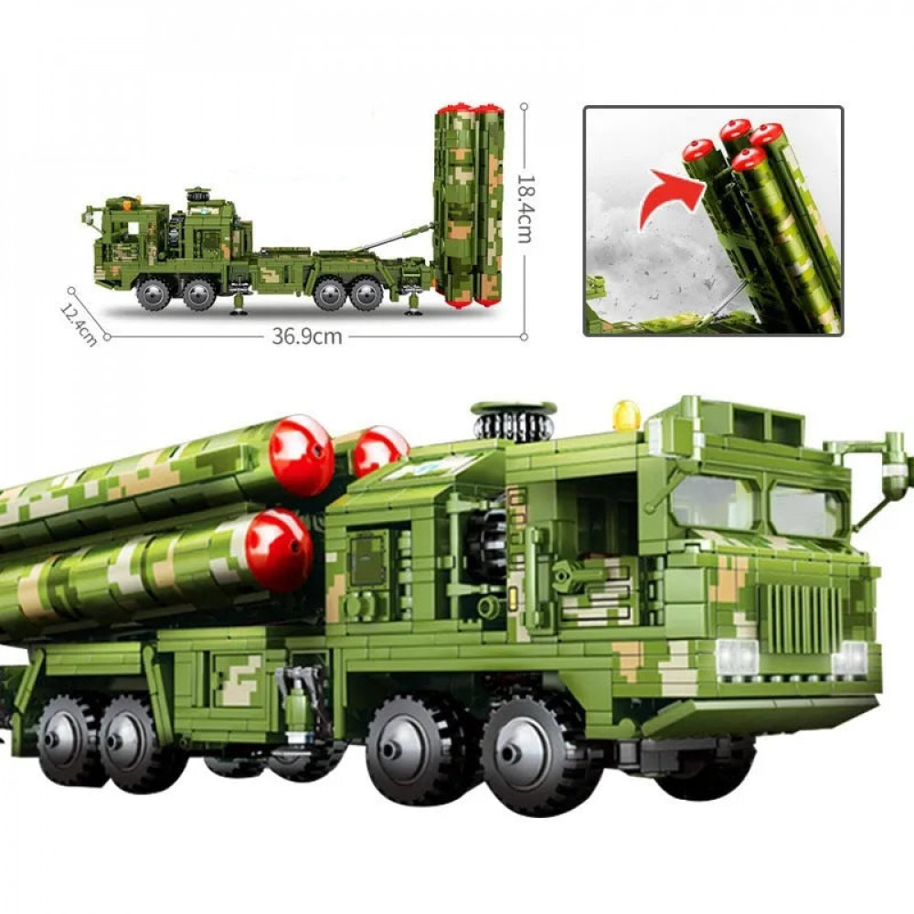 moc military ww2 hq-9 anti aircraft missile bricks toy - moc-military ...