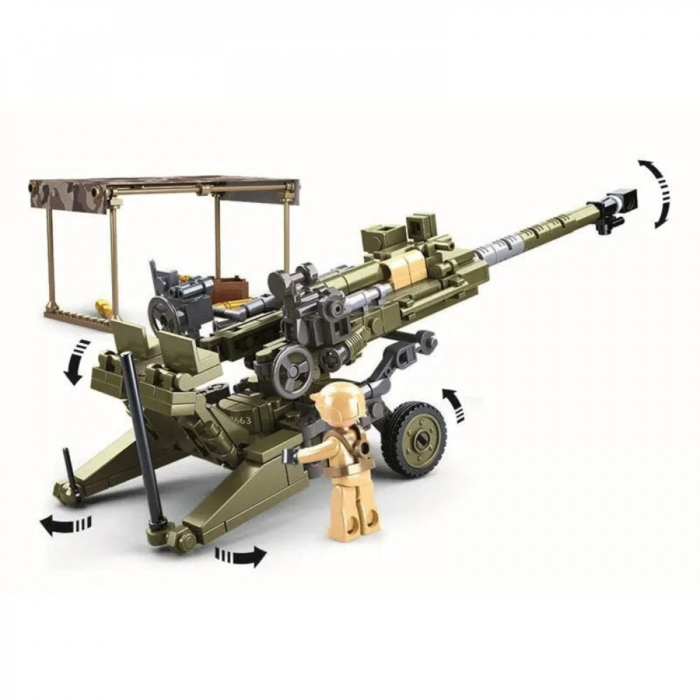 moc military ww2 m777 light artillery gun bricks toy - moc-military-ww2 ...