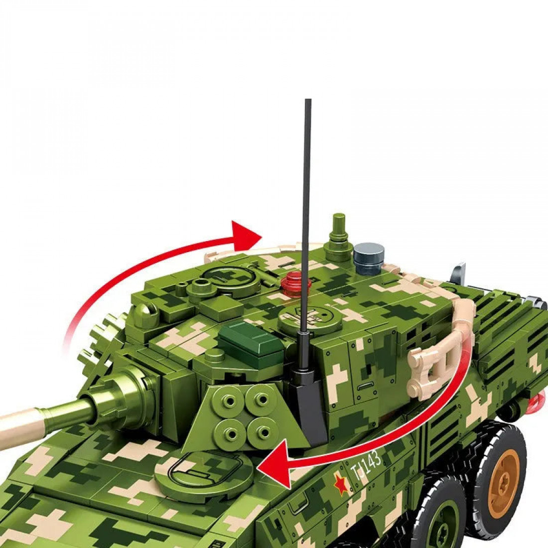 moc military ww2 ztl-11 armored assault ifv bricks toys - moc-military ...
