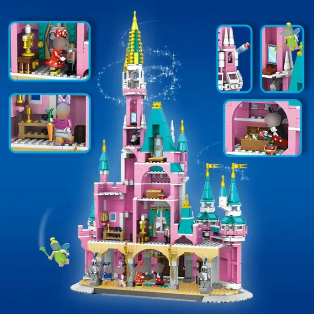 moc princess fairyland mitch pink castle bricks toys - moc-princess ...