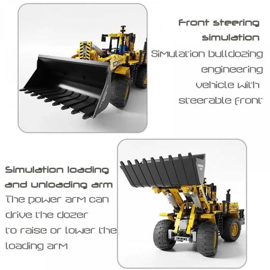 moc rc app front loader tractor truck bricks toys - moc-rc-app-front ...
