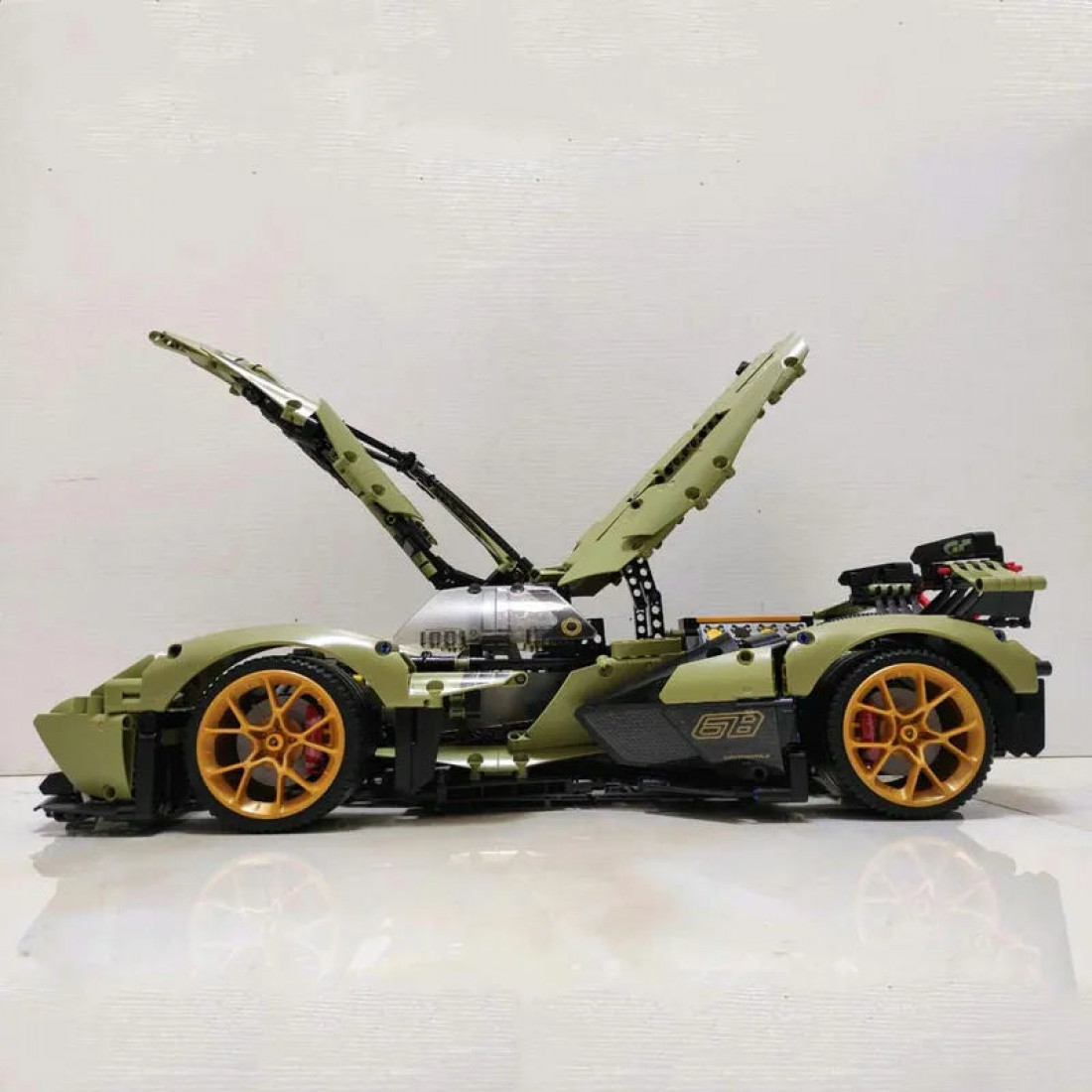 moc tech app rc lambo v12 vision gt racing car bricks toy - moc-tech ...