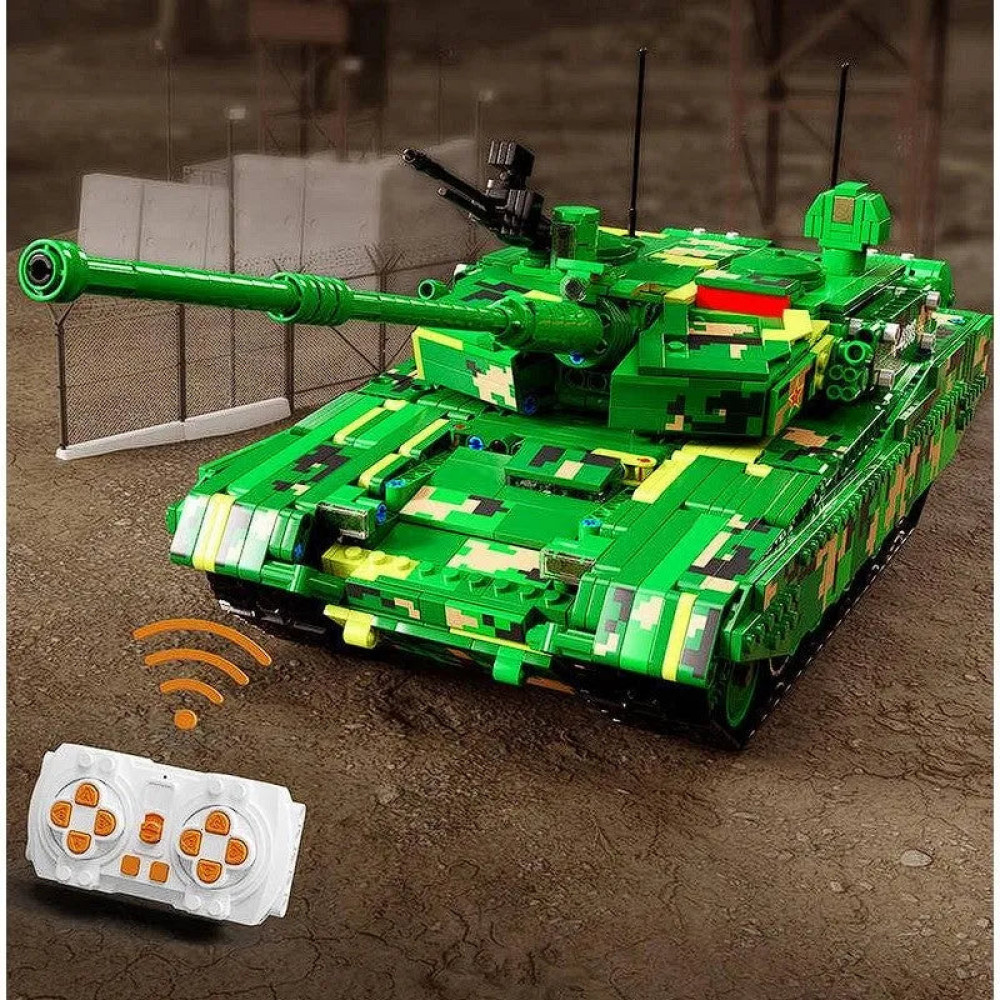 moc ww2 motorized rc ztz 99a battle tank bricks toys - moc-ww2 ...