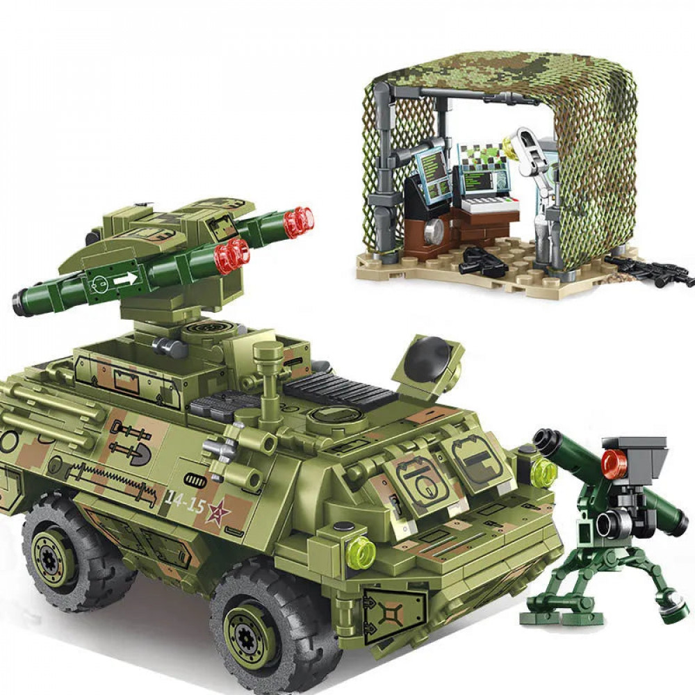modern military red arrow missile vehicle bricks toy - modern-military ...