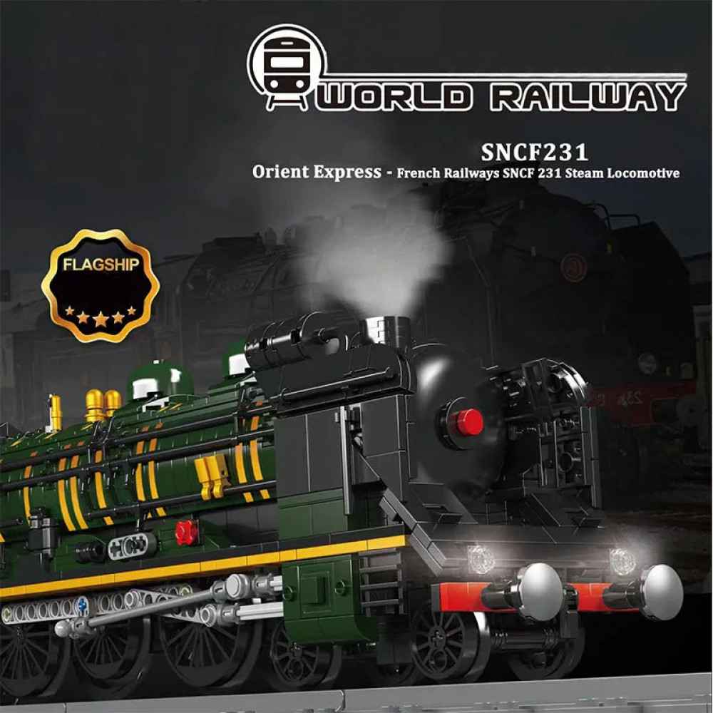orient express french railways sncf 231 steam locomotive bricks toy ...
