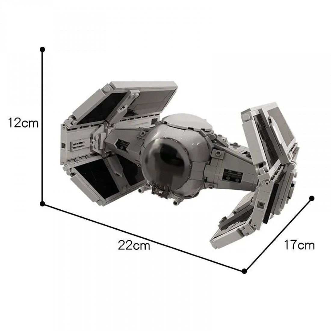 star wars custom moc tie fighter bricks toy 14383 - star-wars-custom ...