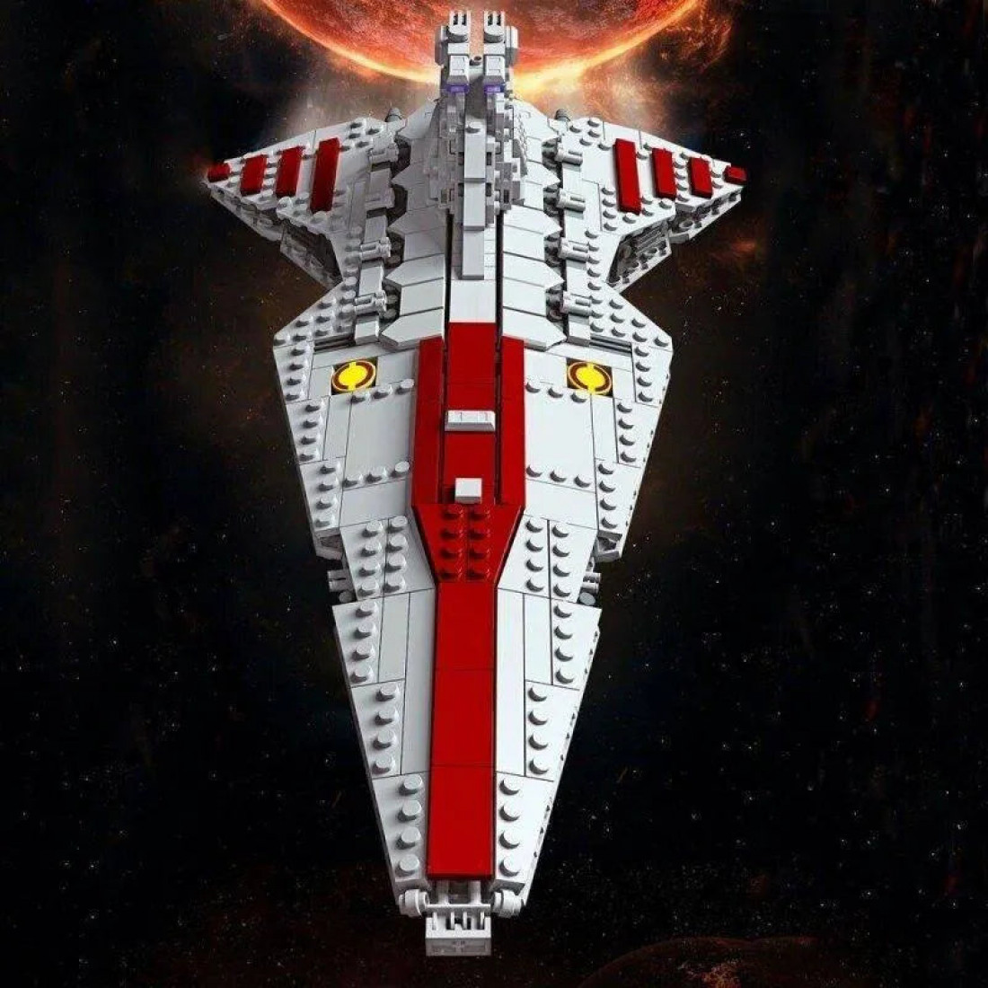 star wars moc venator attack cruiser spaceship bricks toy - star-wars ...