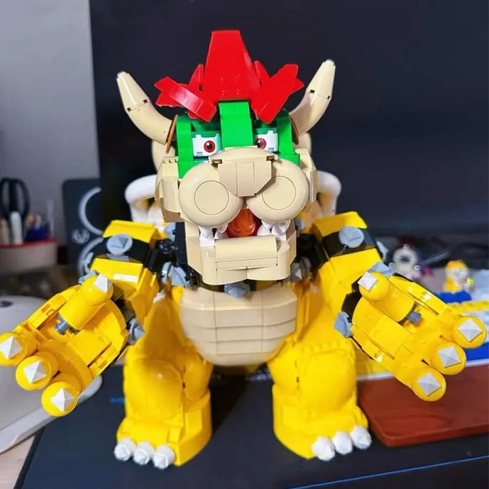 super mario movie mighty bowser moc 87031 bricks toy - super-mario ...