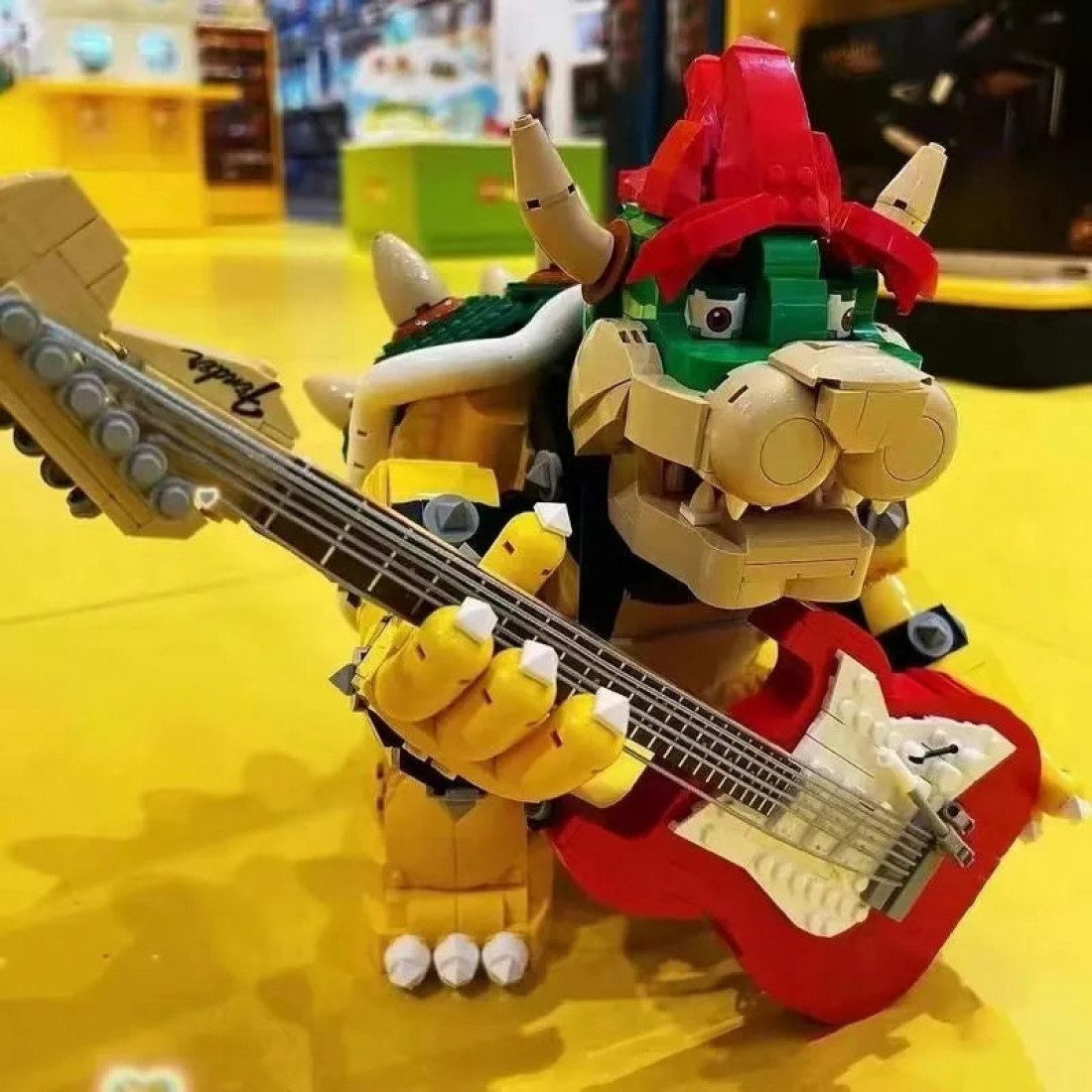 super mario movie mighty bowser moc 87031 bricks toy - super-mario ...