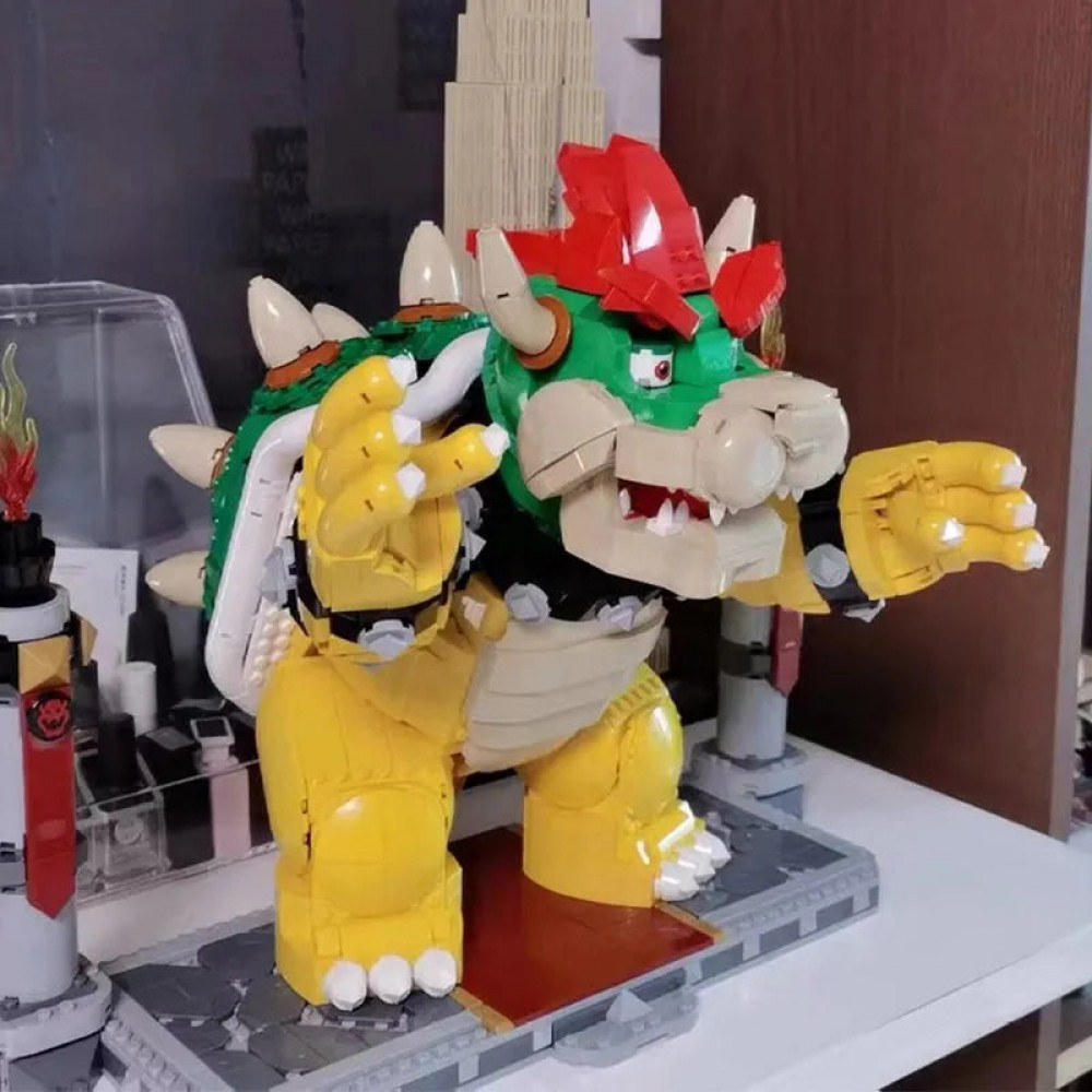 super mario movie mighty bowser moc 87031 bricks toy - super-mario ...