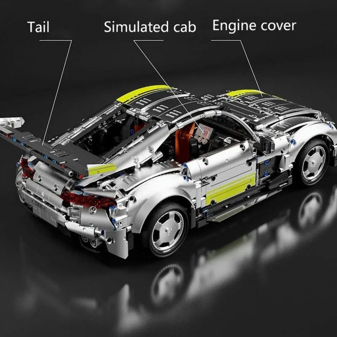 tech classic moc amg gt super racing car bricks toy t5035 - tech ...
