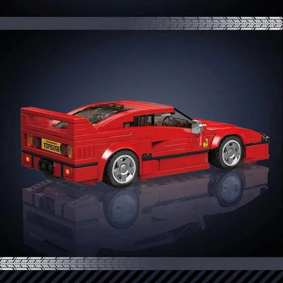tech mini ferrari f40 speed champions racers bricks toy - tech-mini ...