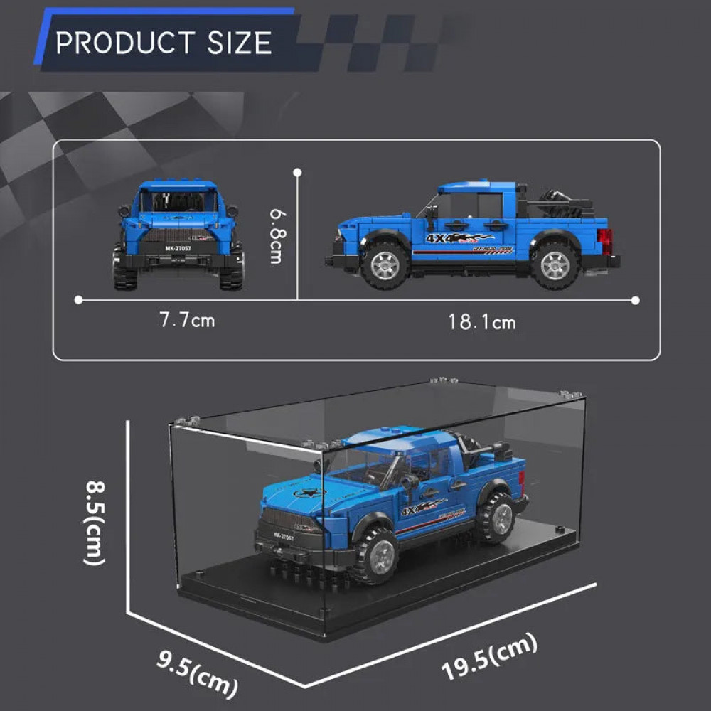 tech mini raptor pickup car champions bricks toy - tech-mini-raptor ...