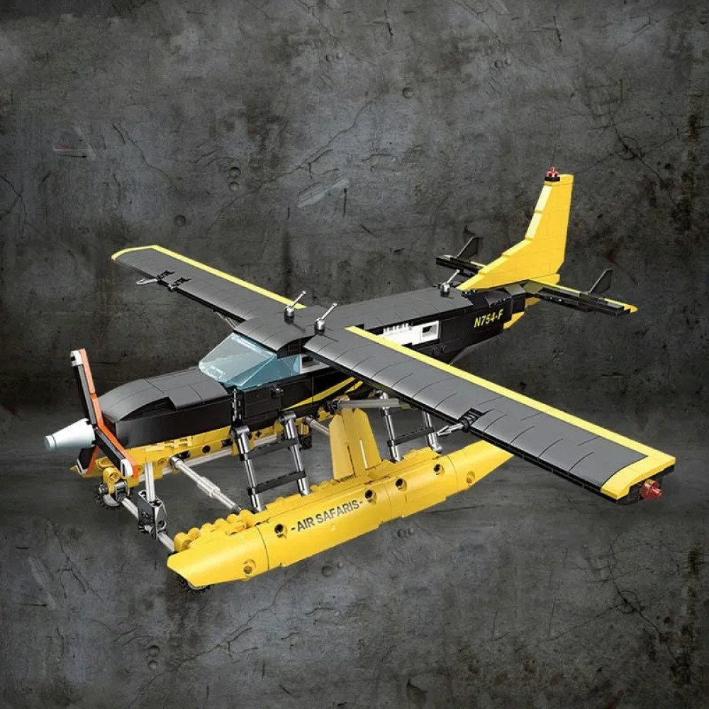 tech moc cargo plane cessna 208 aircraft bricks toy - tech-moc-cargo ...
