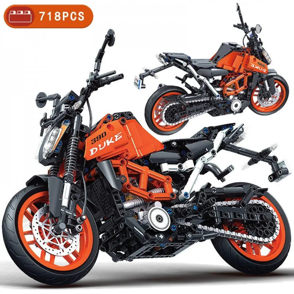 tech moc classic ktm 390 duke motorcycle bricks toy - tech-moc-classic ...