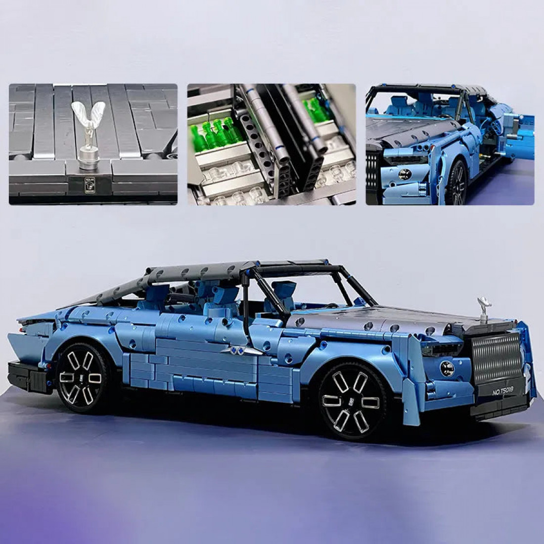 tech moc classic rr boat tail luxury car bricks toy t5018 - tech-moc ...