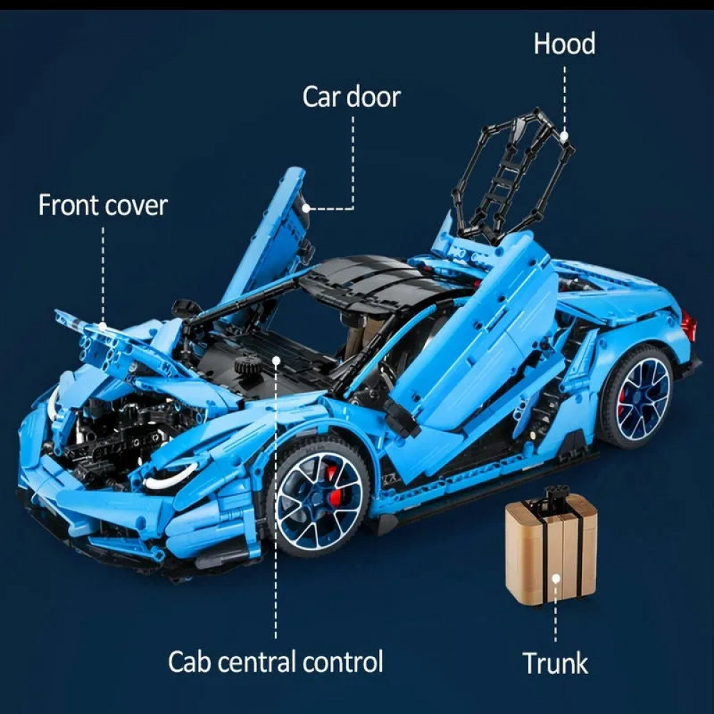 tech moc lambo centenario hypercar sports car bricks toy - tech-moc ...