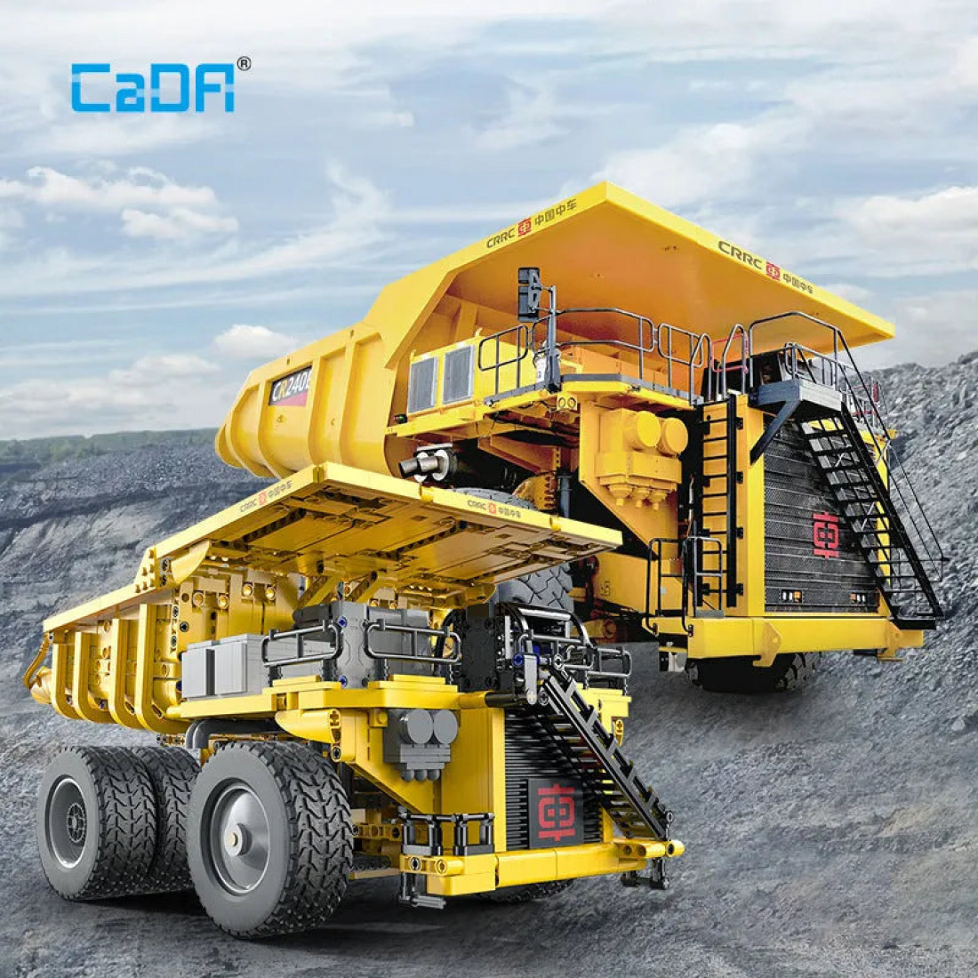 tech moc motorized cr240e mining dump truck bricks toy - tech-moc ...