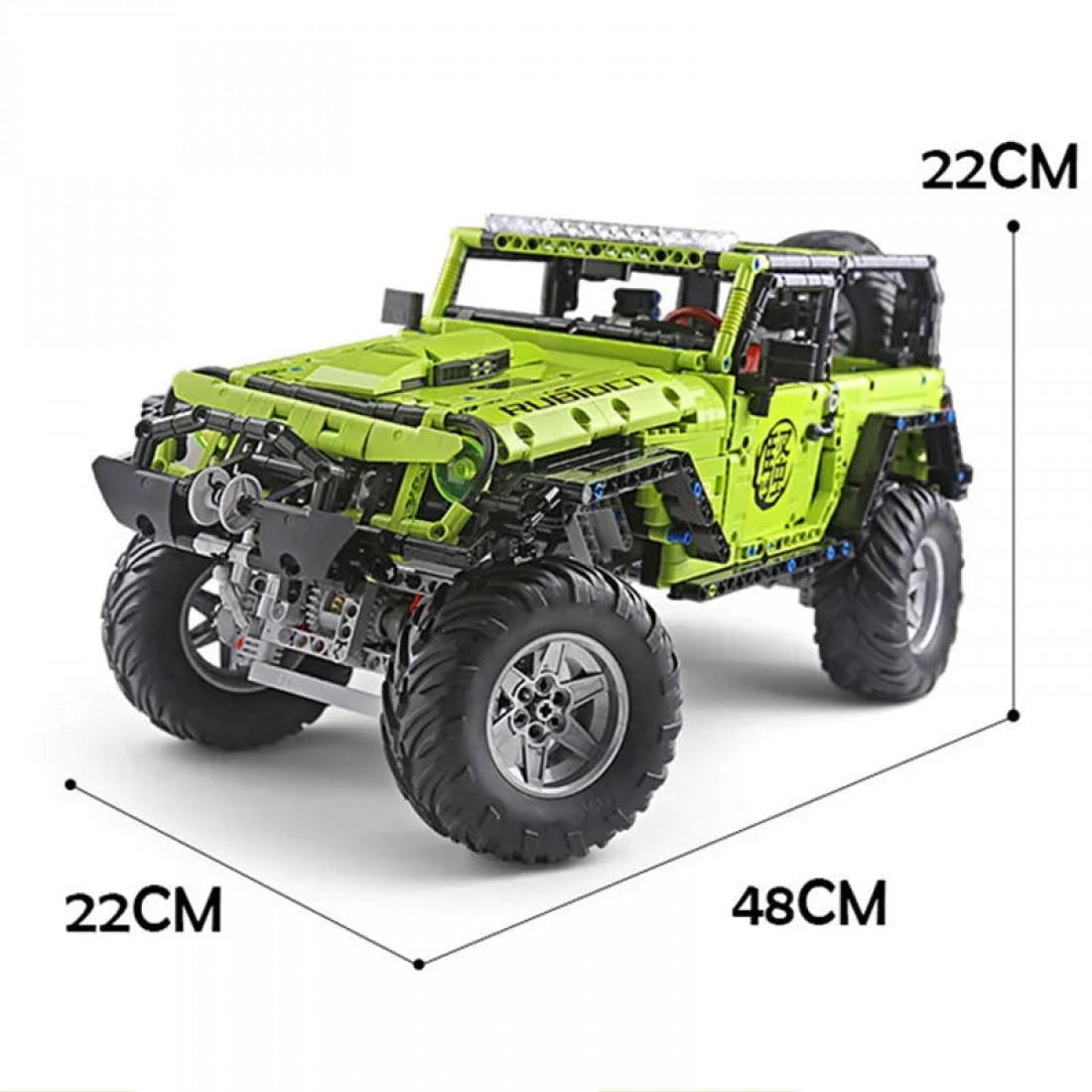 tech moc off-road jeep wrangler rubicon bricks toy j902 - tech-moc-off ...
