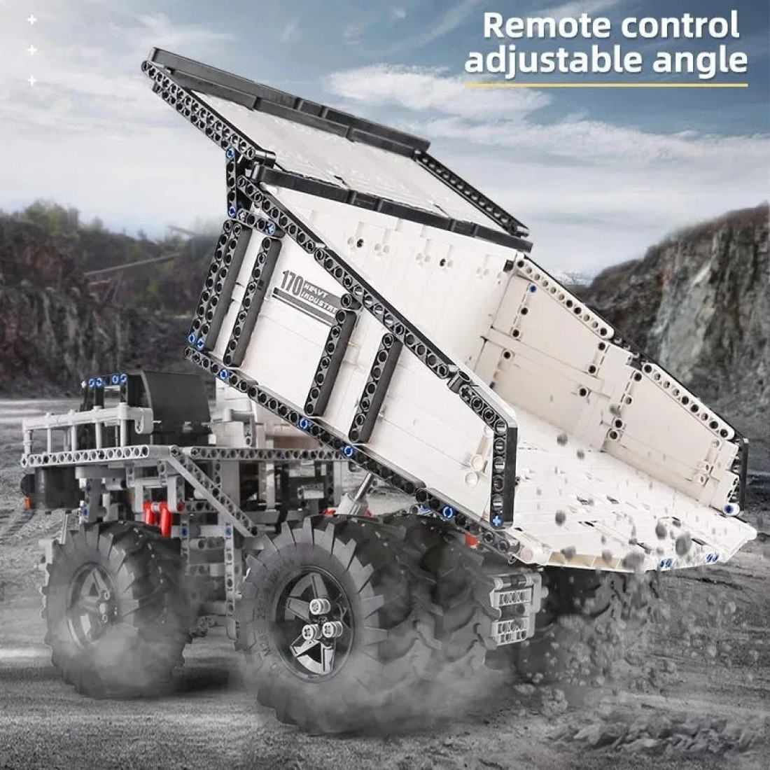 tech moc rc custom mining dump truck bricks toys 13170 - tech-moc-rc ...
