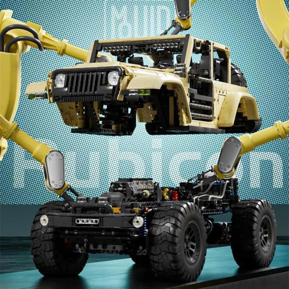 tech moc rc jeep wrangler suv car bricks toy - tech-moc-rc-jeep ...