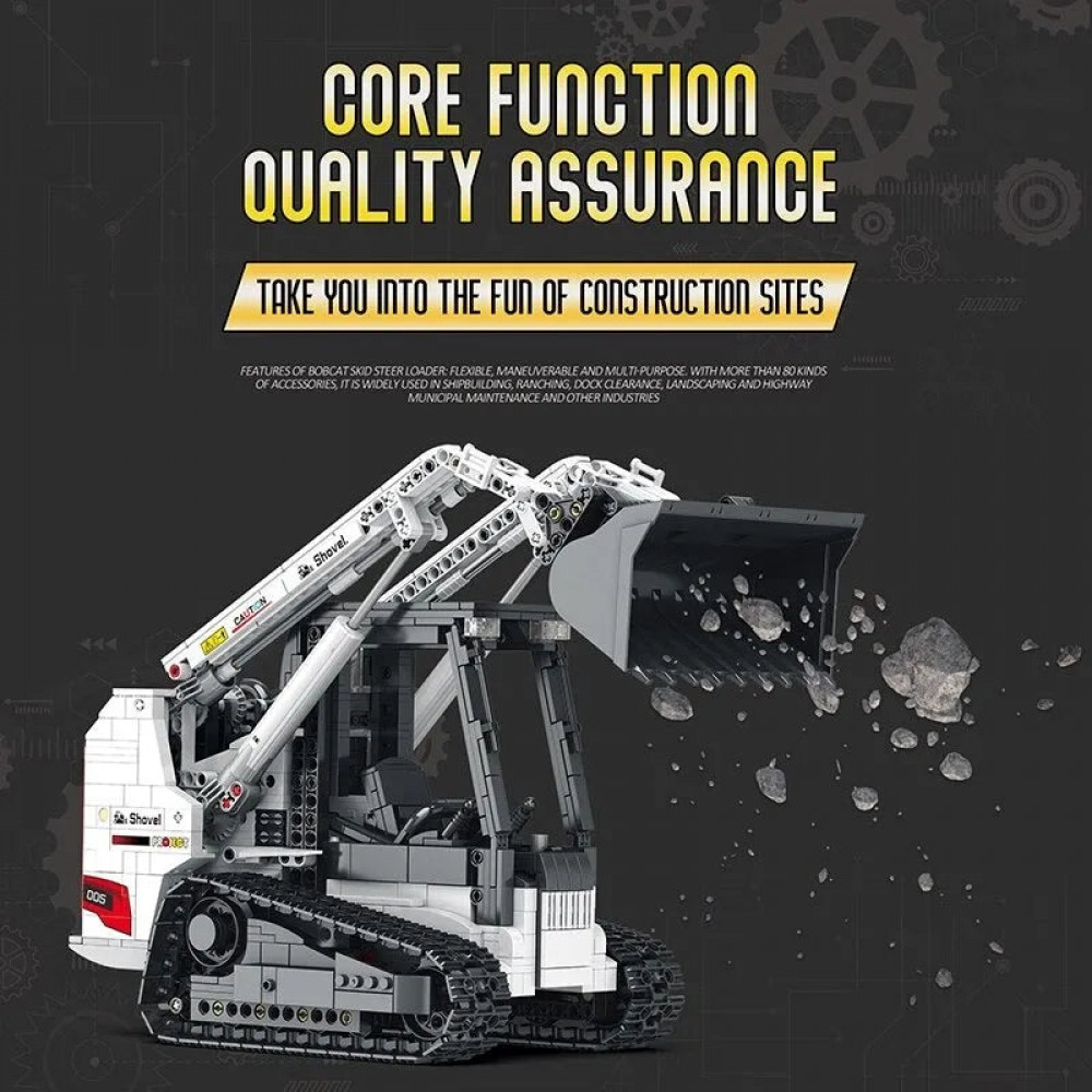 tech moc rc motorized bobcat loader bricks toy - tech-moc-rc-motorized ...