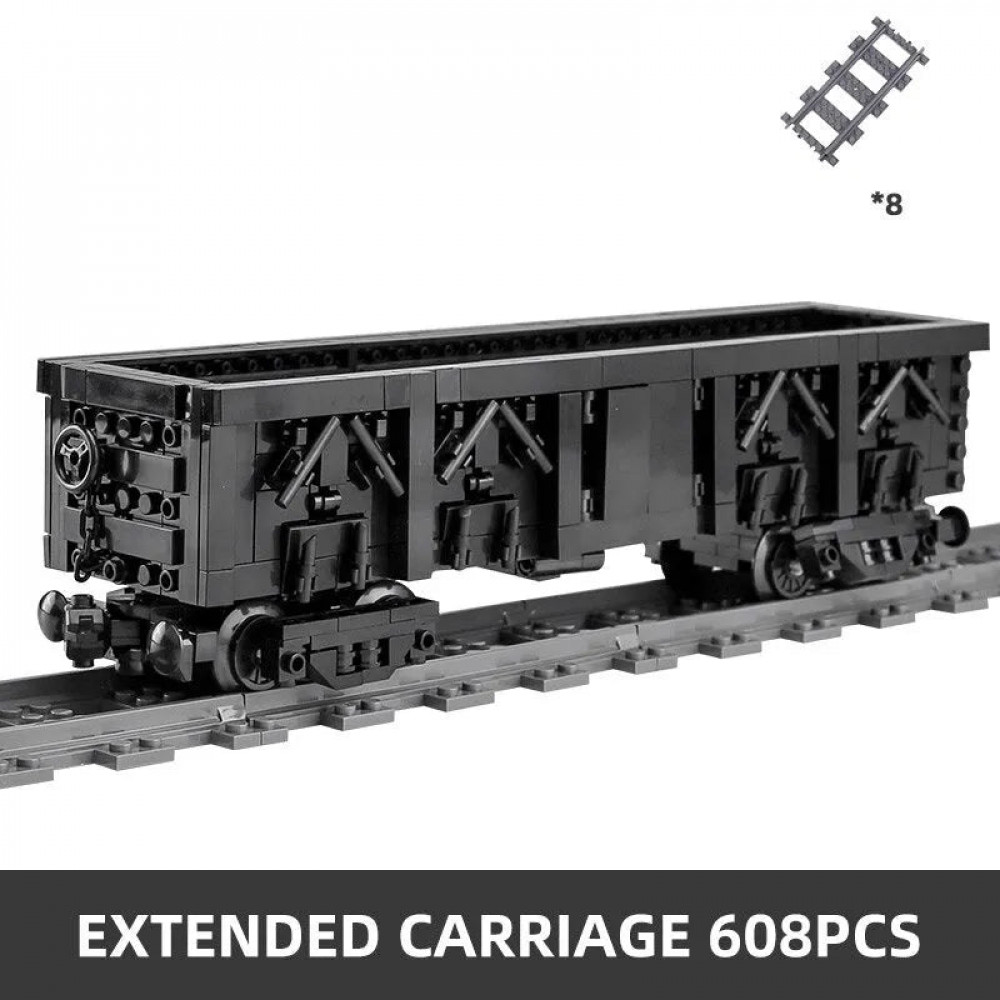 tech moc train car c70 extended carriage bricks toy - tech-moc-train ...
