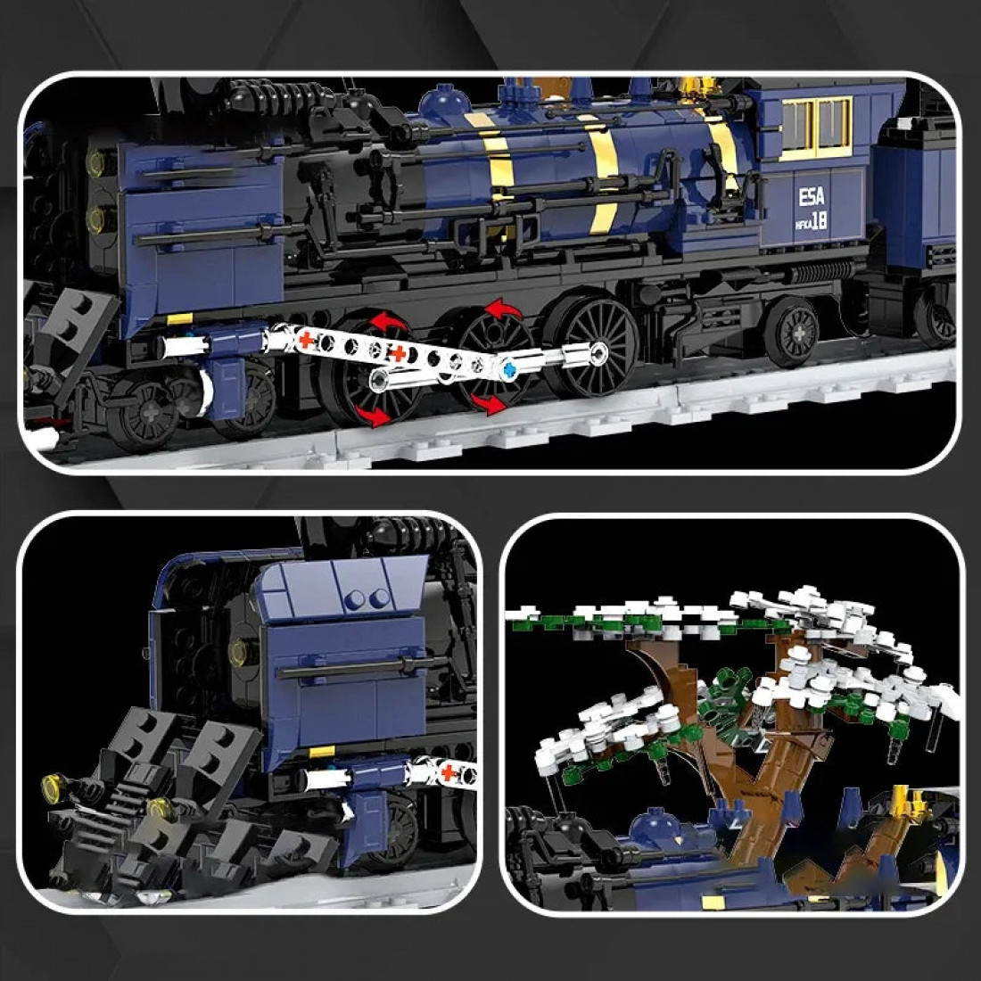 tech motorized oriental express simulation train bricks toy - tech ...