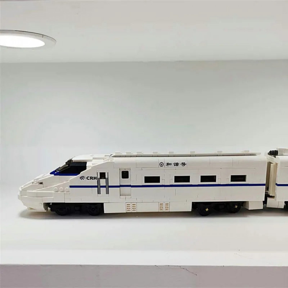 tech motorized railway rc high-speed crh2 train bricks toy - tech ...