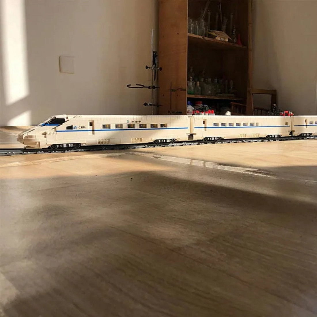 tech motorized railway rc high-speed crh2 train bricks toy - tech ...