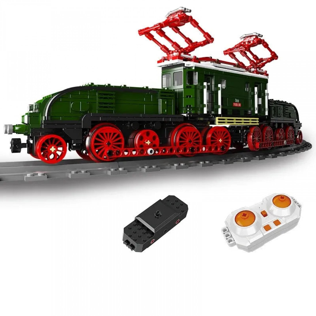 tech rc electric crocodile locomotive train bricks toy - tech-rc ...