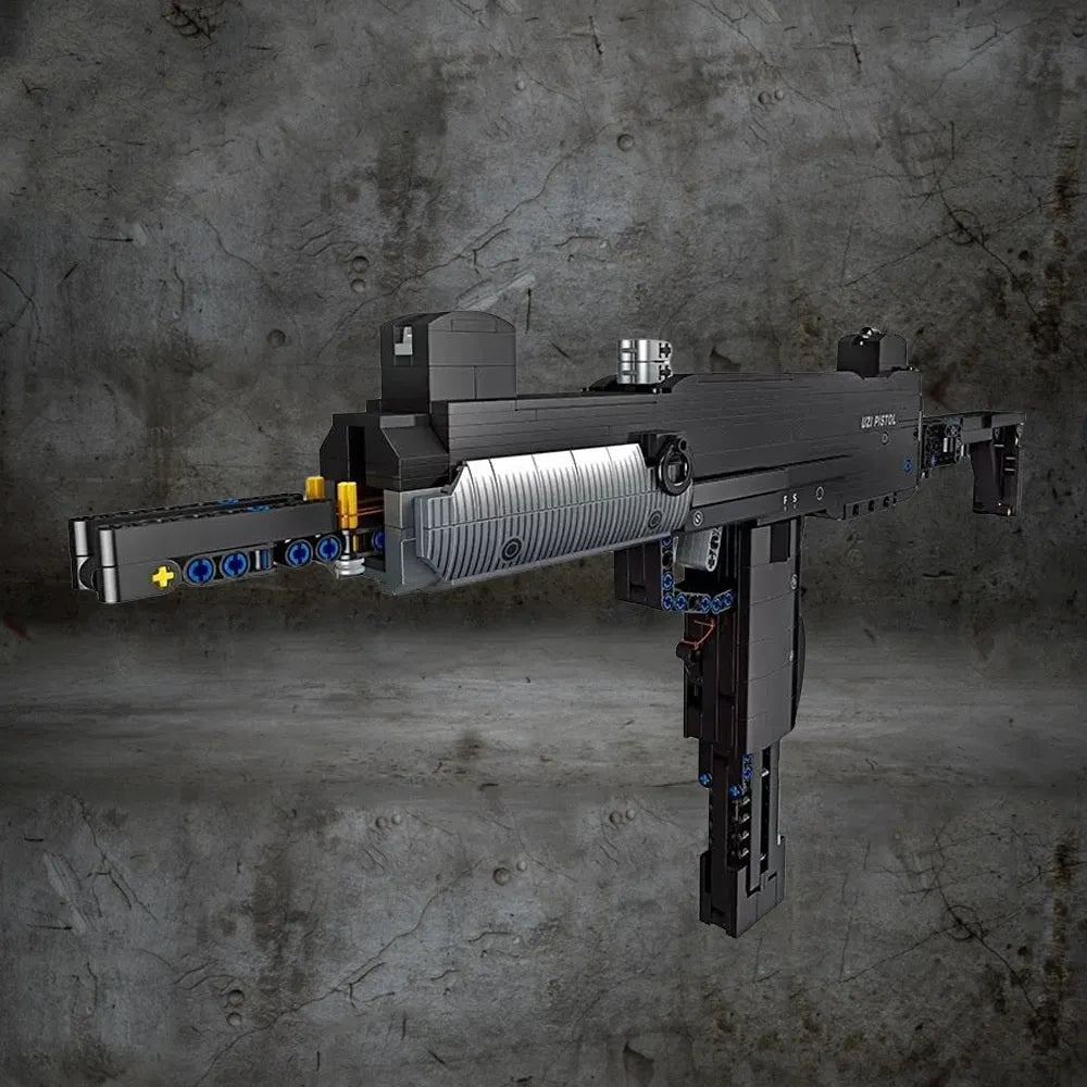 tech weapon moc uzi sub machine gun bricks toy - tech-weapon-moc-uzi ...