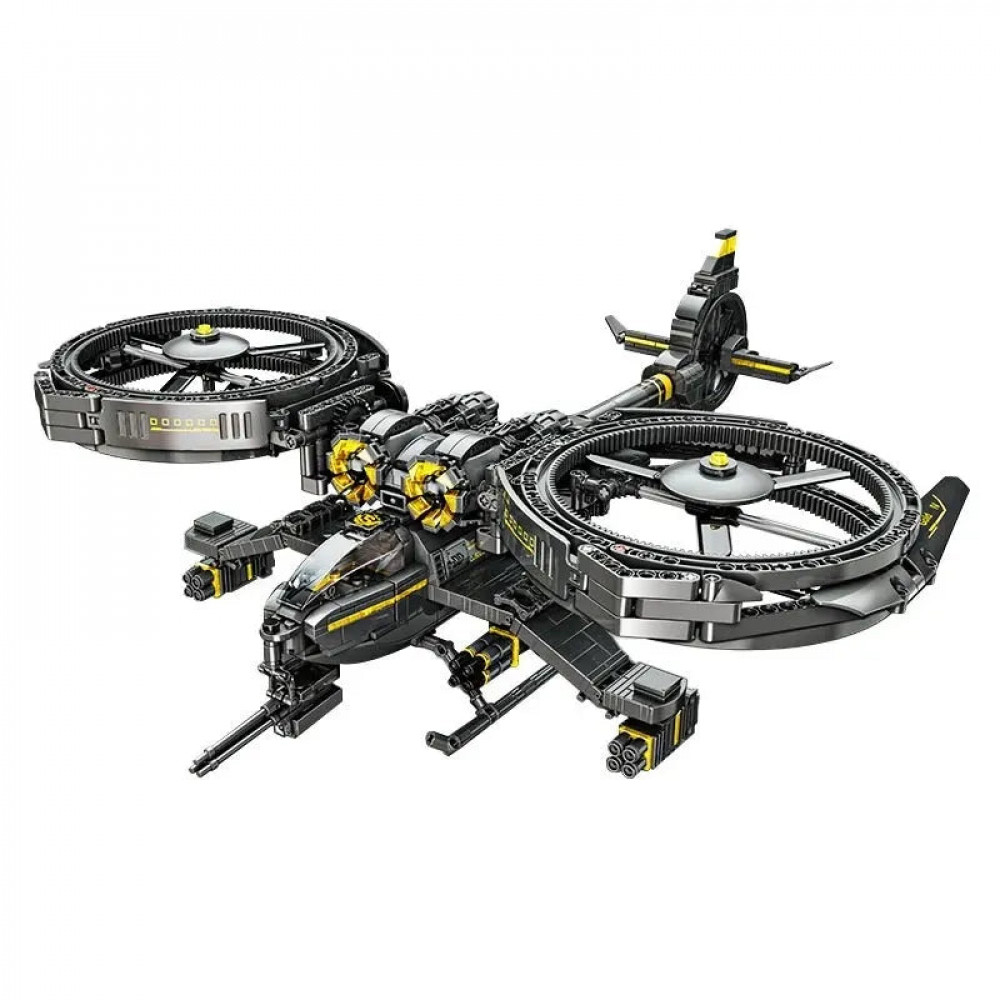 technic moc science fiction ghost attack helicopter bricks toys ...