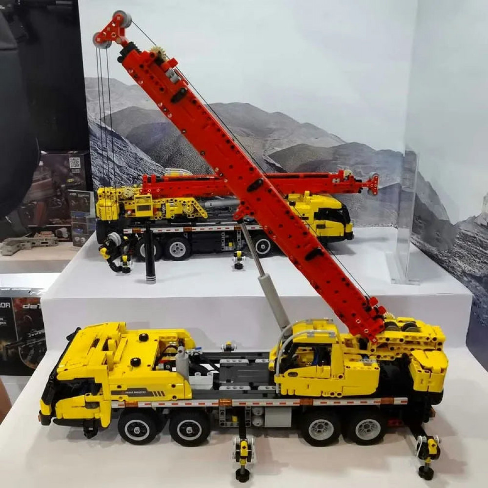 technical moc expert large mobile crane truck bricks toys - technical ...
