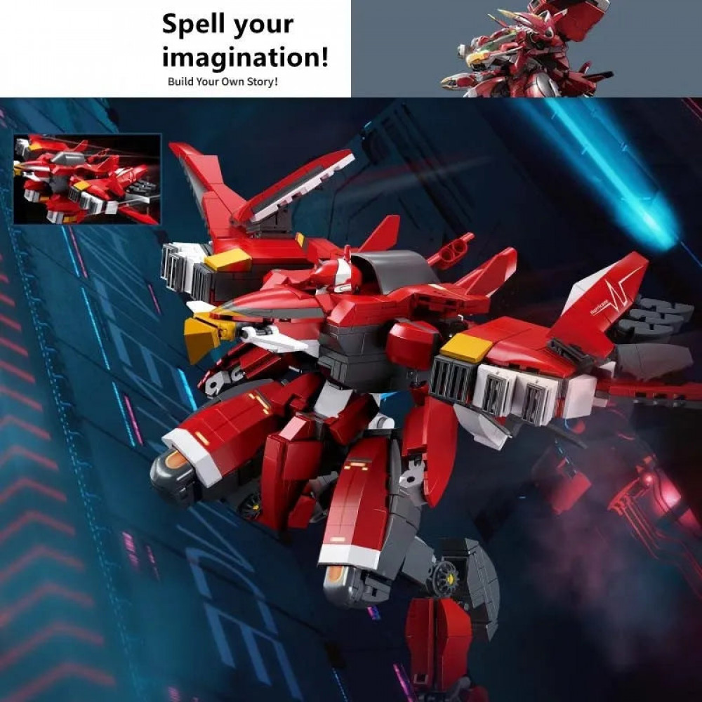 transformer mecha robot alpha hurricane flame bricks toy - transformer ...