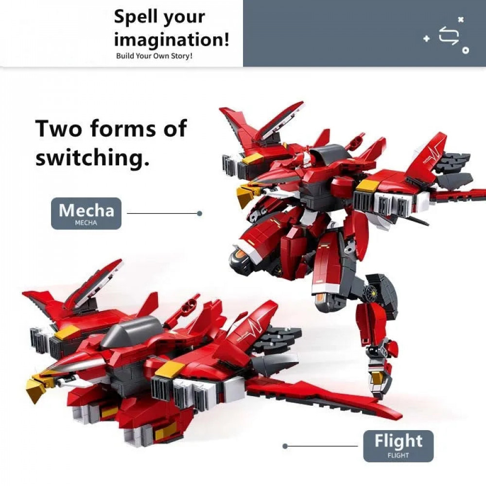 transformer mecha robot alpha hurricane flame bricks toy - transformer ...