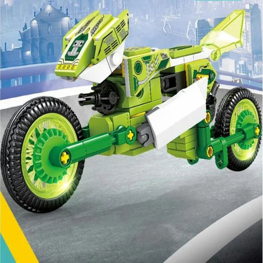 transforming super morphing motorcycle robot bricks toy - transforming ...