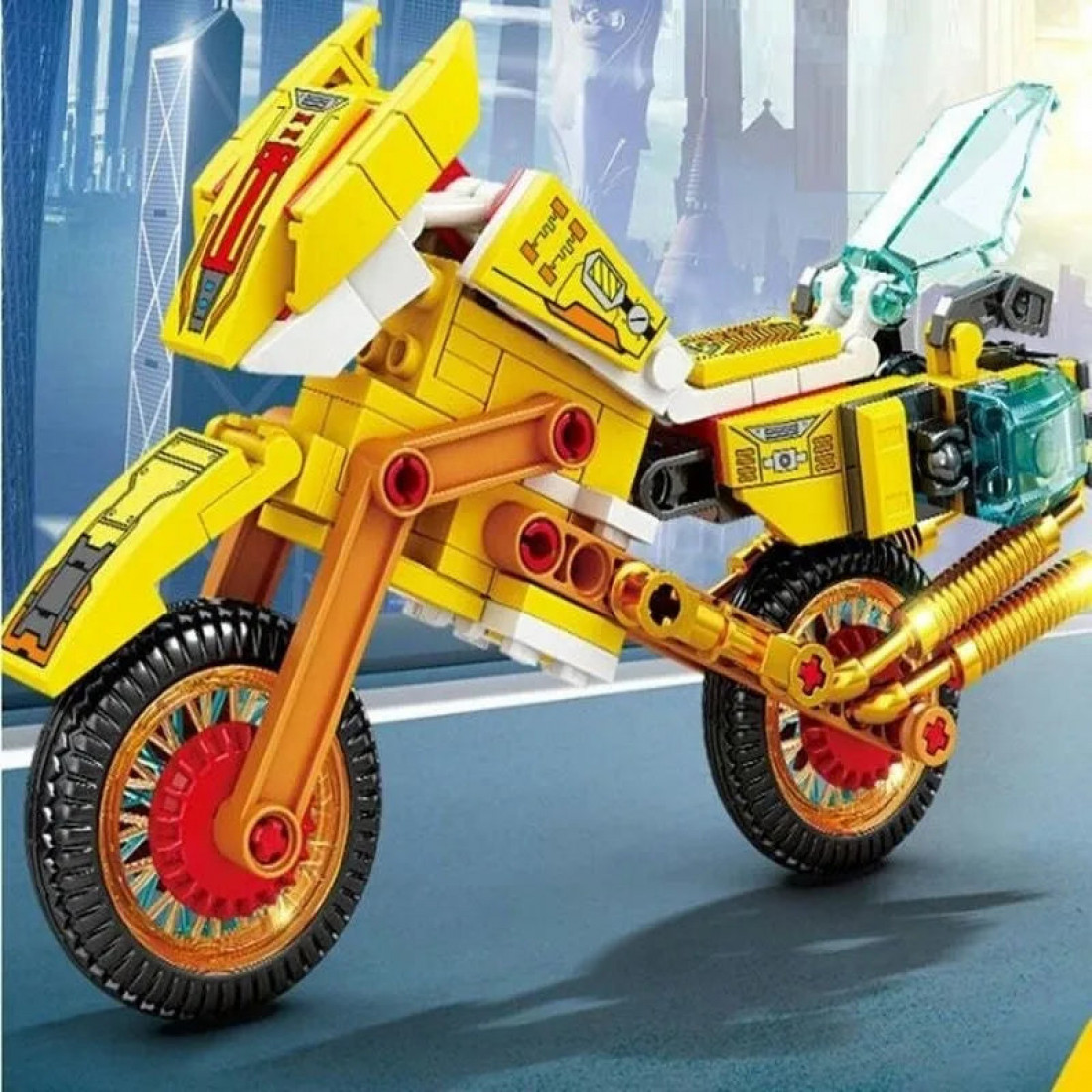 transforming super morphing motorcycle robot bricks toy - transforming ...