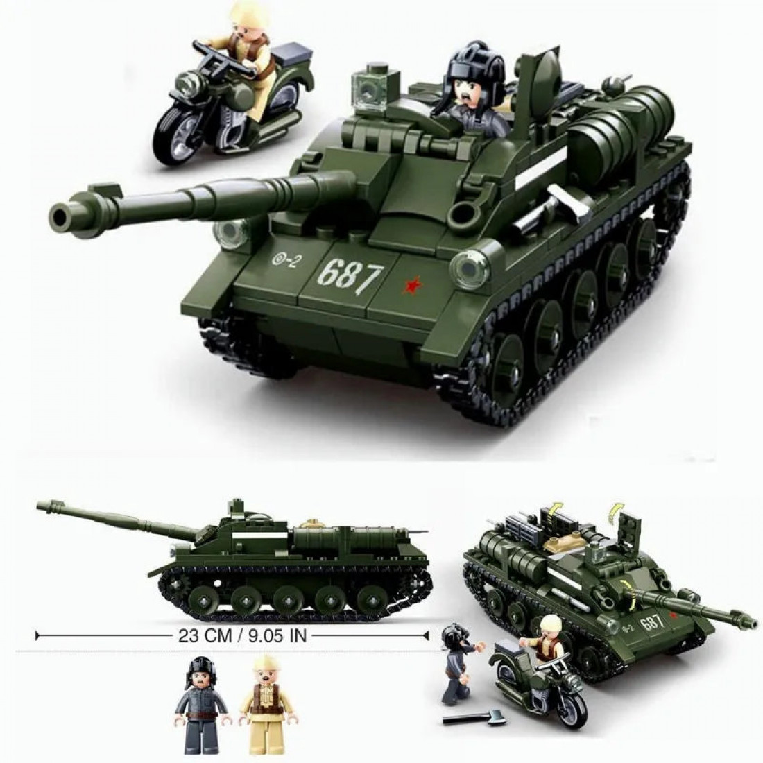 ww2 moc military su85 tank destroyer bricks toy - ww2-moc-military-su85 ...
